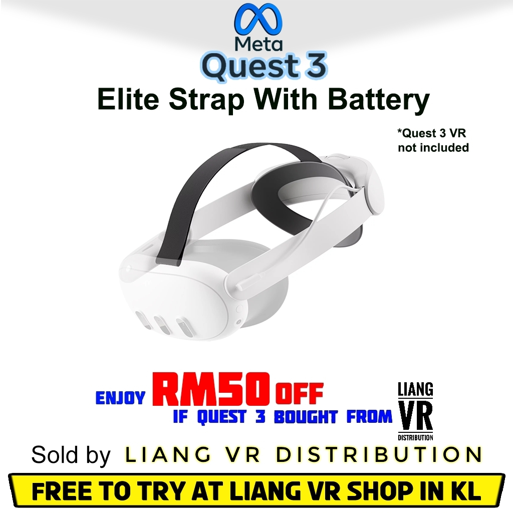 Meta Elite Strap with Battery for Meta Quest 3 (Meta brand) | Shopee ...