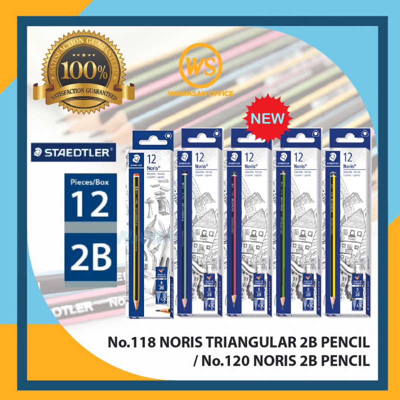 Staedtler Noris 2B / Staedtler Pencil / Triangular pencil / 2B Pensel ...