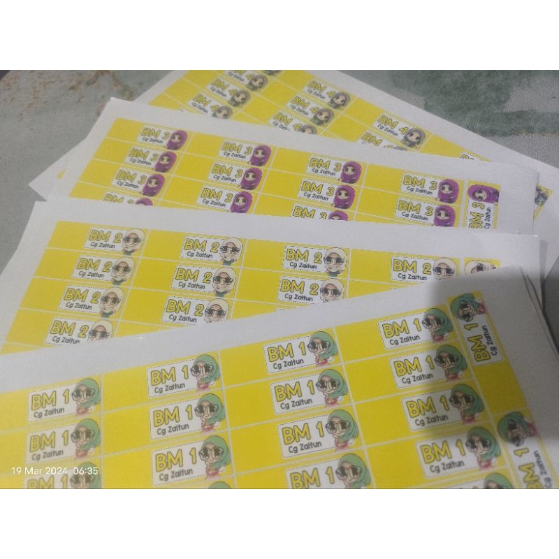 STICKER LABEL SUBJEK SK UNTUK GURU | Shopee Malaysia