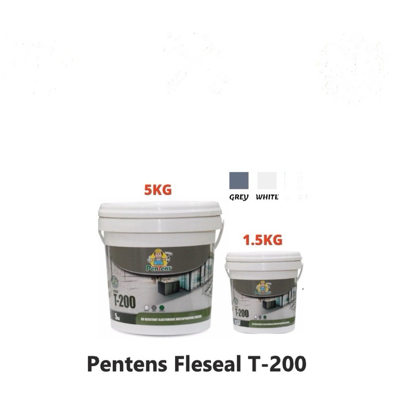 1.5KG 5KG Pentens T-200 Resistant Elastomeric Waterproofing Coating 5KG ...