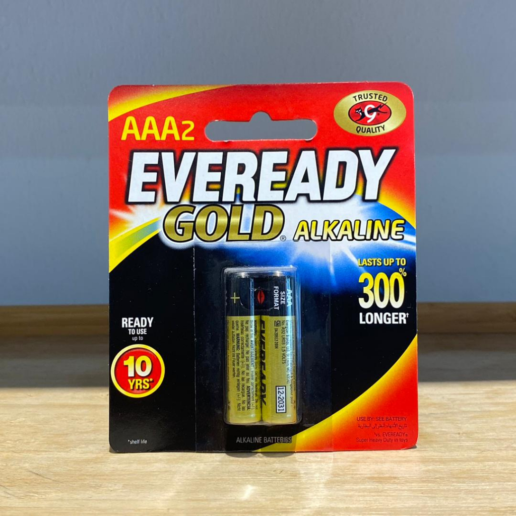 Eveready Gold Alkaline AAA2 (2 Batteries) | Shopee Malaysia