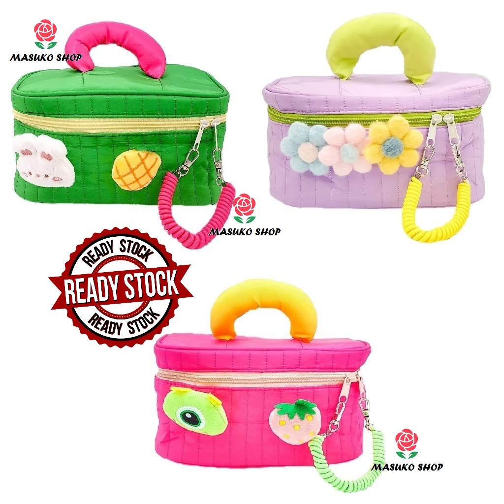 Puffy Beauty Pouch Makeup Bag Cosmetic Travel Bag | Shopee Malaysia