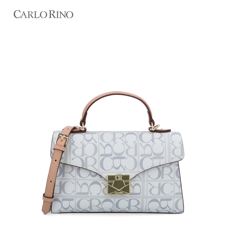 Carlo Rino Dark Beige Carlo GEO Top Handle Crossbody | Shopee Malaysia