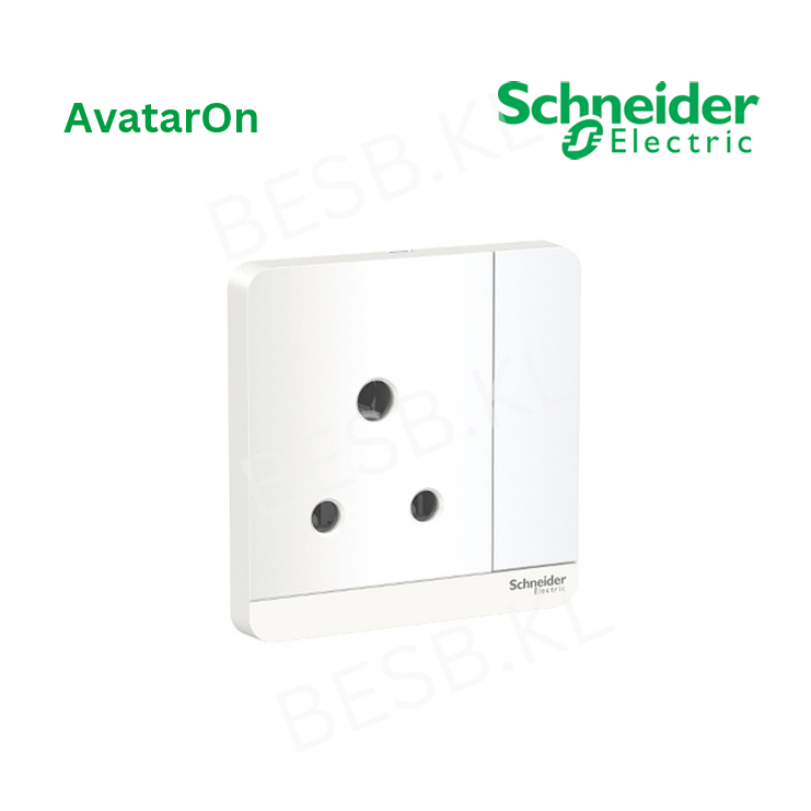 Schneider Avatar On E8315_15_WE_G11 15A 250V 1 Gang Switched Socket ...