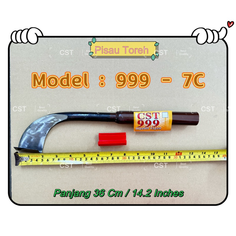 Pisau Menoreh Pokok Getah Cap 999 ~ 7C ~ Remark: Cannot be shipped to ...