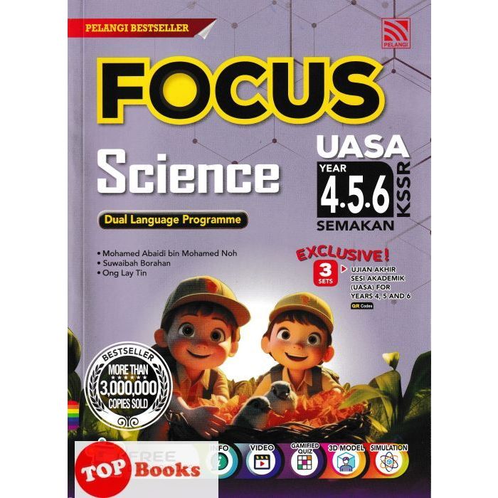 [TOPBOOKS Pelangi] Focus UASA Science Year 4, 5, 6 KSSR Semakan (2024) | Shopee Malaysia