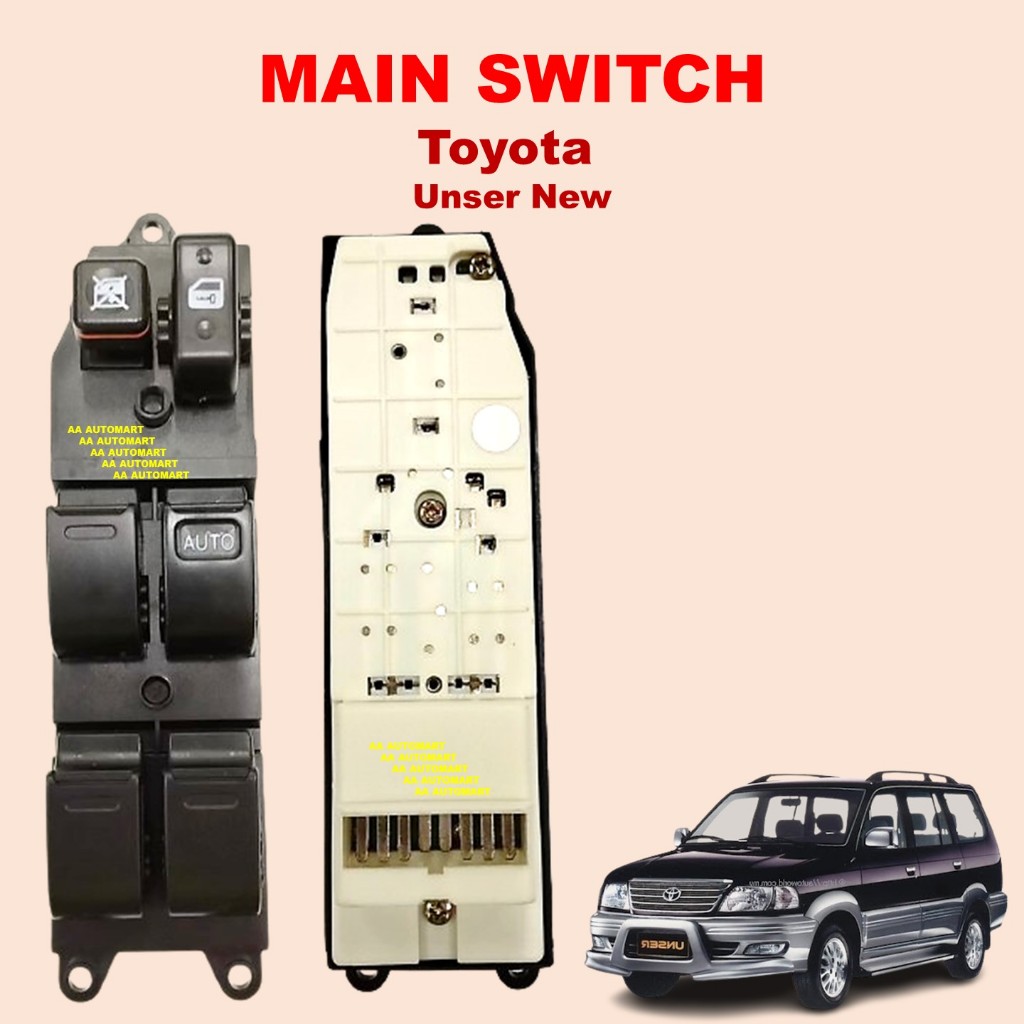 WARRANTY Toyota Unser New Main Switch Power Window Main Switch Master ...