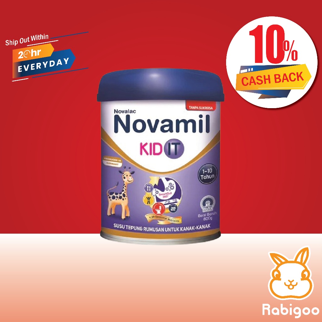 [CASHBACK 10%] Novamil Kid IT Growing Up formula (1-10 years) 800g ...