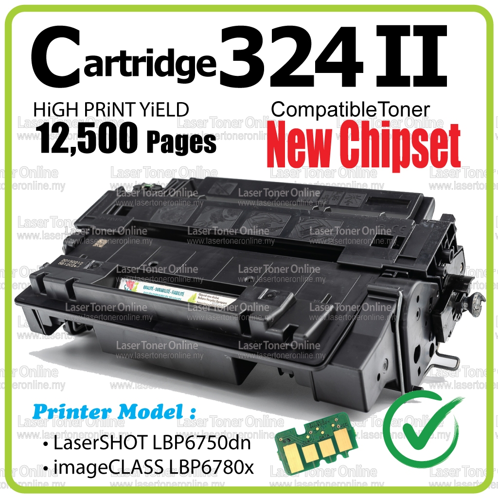 Compatible Laser Printer Toner Canon 324 II Cartridge 324 For Laserjet ...