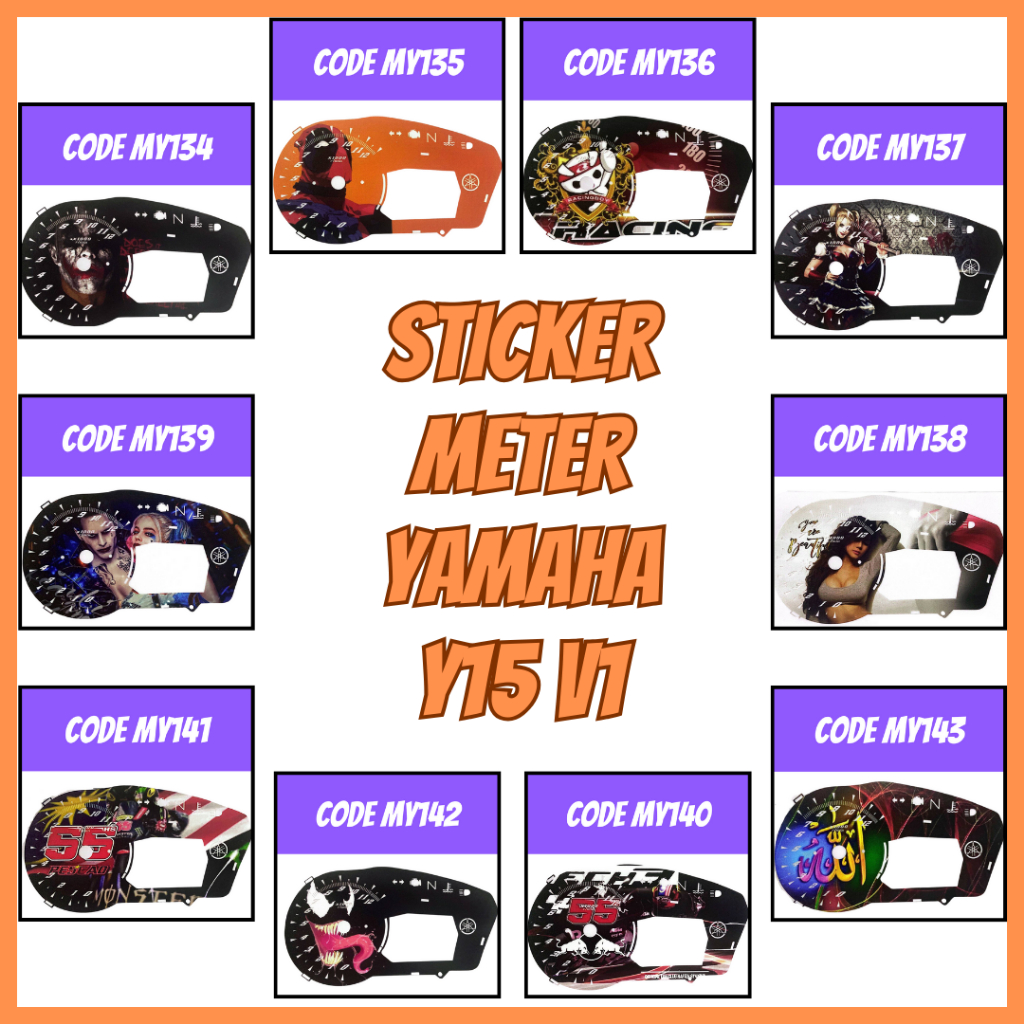 YAMAHA Y15ZR Y15 METER STICKER V1 READY STOCK STICKER METER YAMAHA Y15 ...