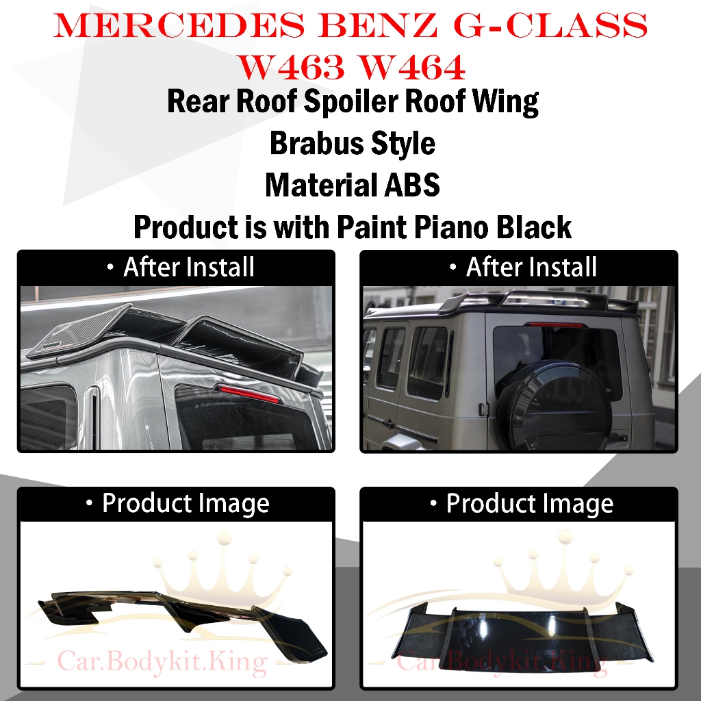 MERCEDES BENZ G-CLASS W463 W464 BRABUS STYLE CAR SPOILER REAR SPOILER ...