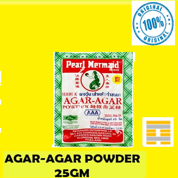 Pearl Mermaid Brand Agar-Agar Powder 25g | Shopee Malaysia