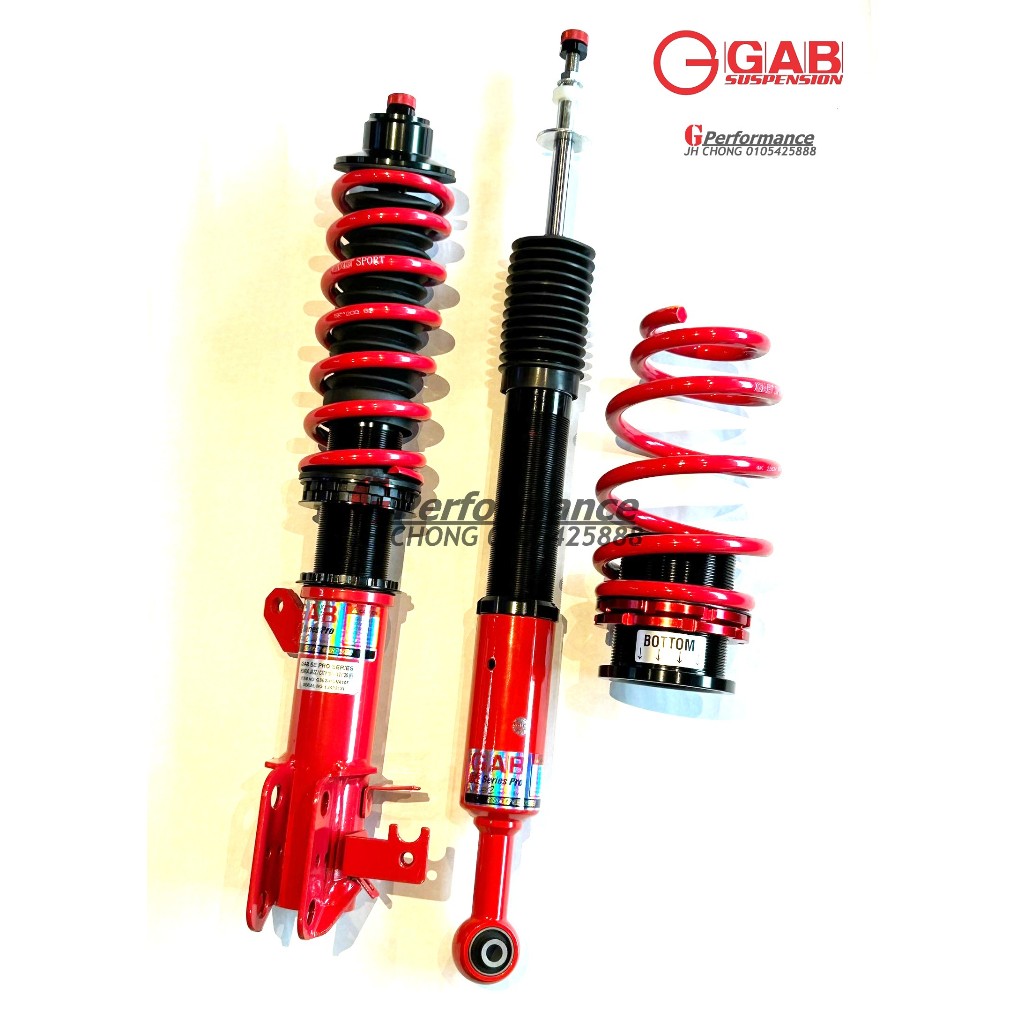 Perodua Alza 2009+ - GAB SE Pro Series Adjustable Suspension / Coilover ...