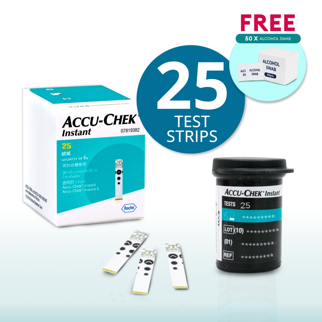 Accu-Chek Instant Test Strips (25pcs / 50pcs) | Shopee Malaysia