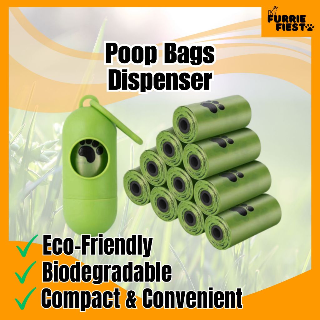 FurrieFiesta Eco Friendly Dog Poop Bags/Biodegradable pet garbage bags ...