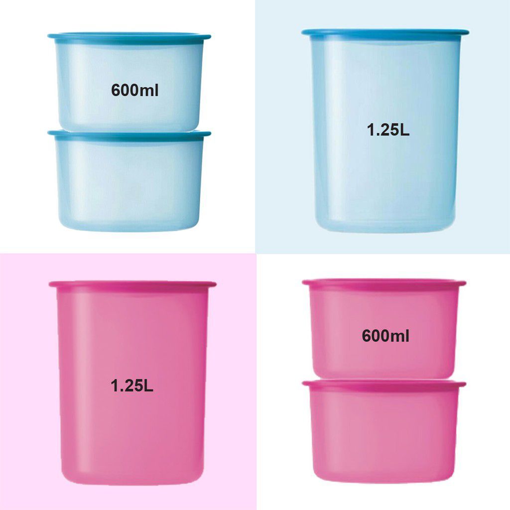 Tupperware One Touch Canister/ One Touch Topper Canister / Balang Kedap ...