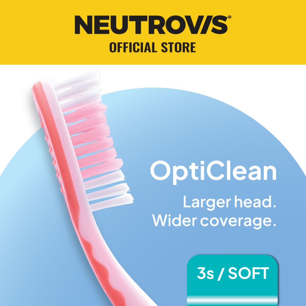 NeutroDenta Opti Clean Toothbrush 3s - Soft (Bundle) | Shopee Malaysia