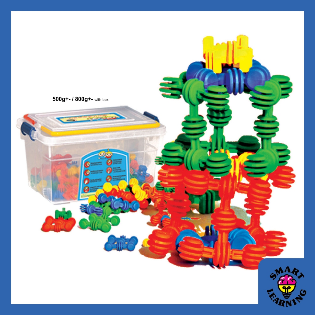 🔥READY STOCK🔥 PLASTIC EDUSHAPE INTERSTAR RINGS BLOCKS SET CONNECTION ...