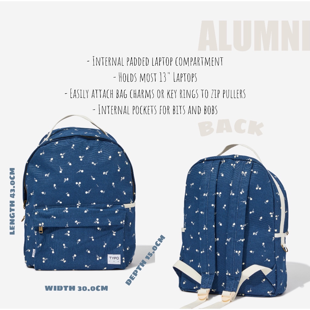 TYPO Backpack / Alumni Backpack & Off The Grid Backpack/ School & Work ...