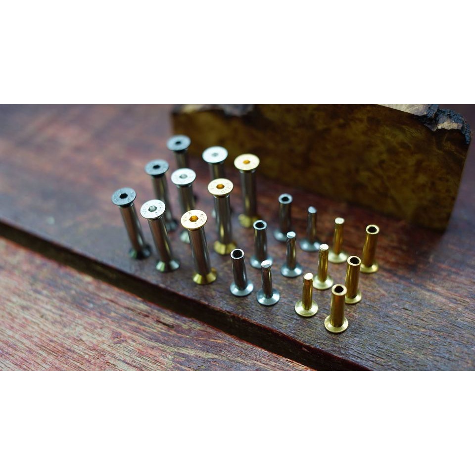 KNIFE HANDLE SCREWFULL TANG SCREW SKRU HULU PISAU FULL TANG KNIFE ...