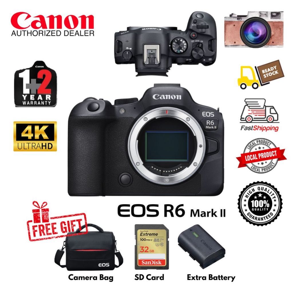 (Canon Malaysia ) Canon EOS R6 Mark II RF24-105mm F/4-7.1 IS STM Lens ...