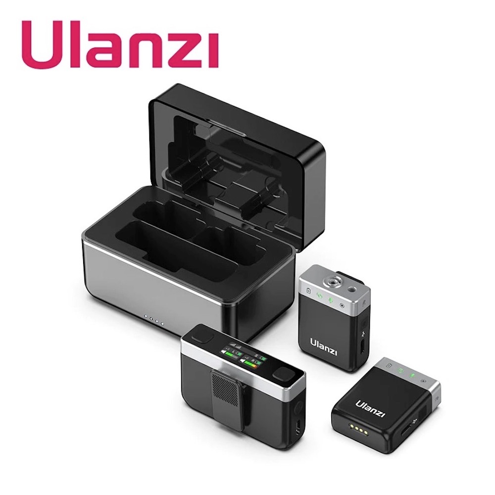 Ulanzi U-Mic AM18 Wireless Microphone Dual Lavalier Mic for DSLR ...