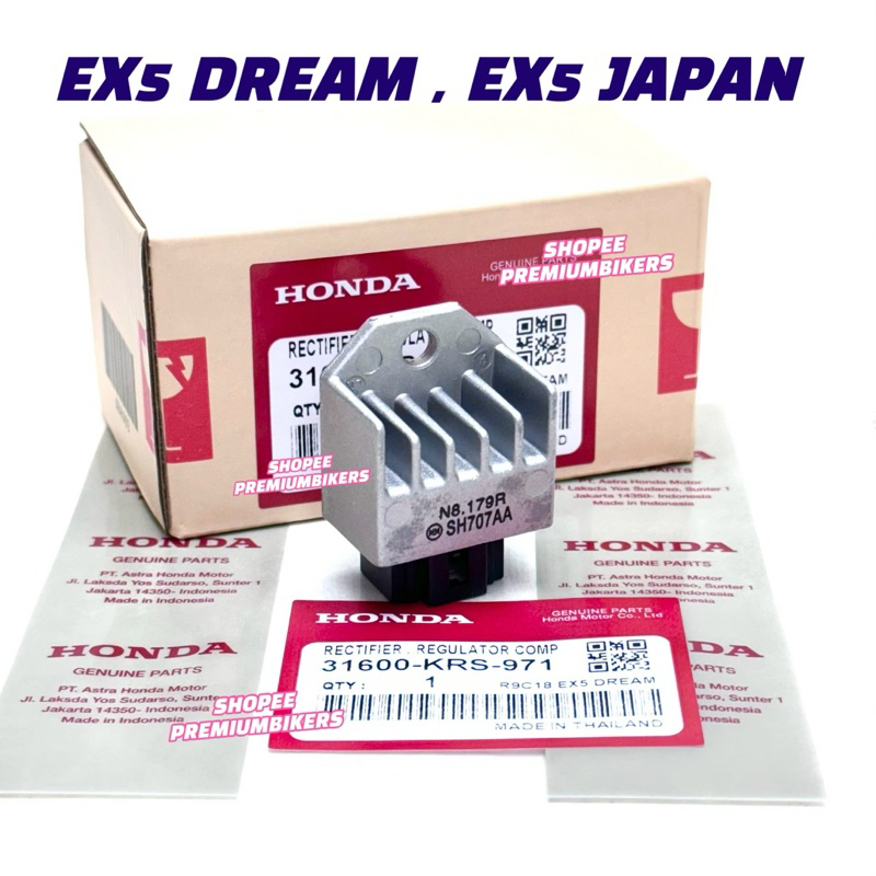EX5 DREAM ORIGINAL ORI HONDA RECTIFIER REGULATOR KATAB KATAU HONDA WAVE ...
