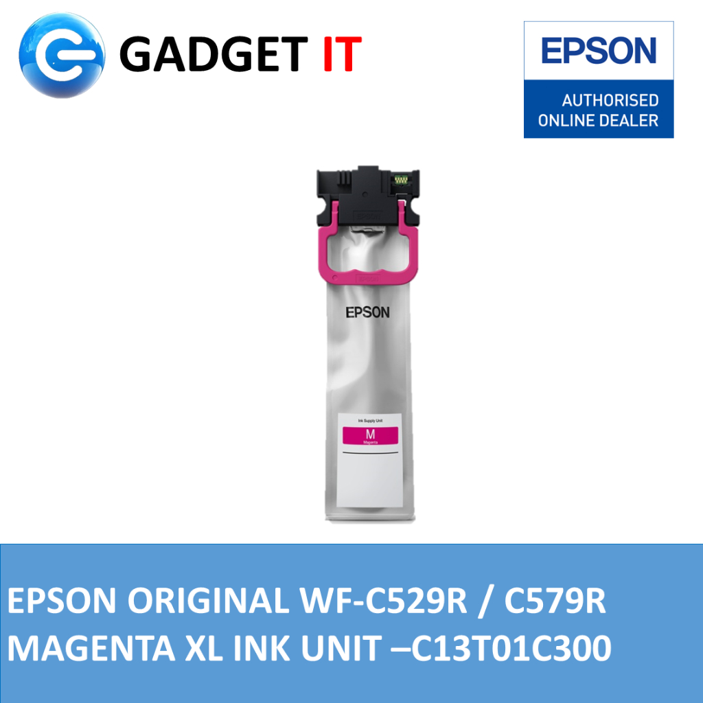 Epson Original T01C1 (B), T01C2 (C), T01C3 (M), T01C4 (Y) Ink Pack ...