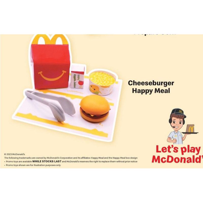 McDonalds Playset Cheeseburger Happy Meal | Shopee Malaysia