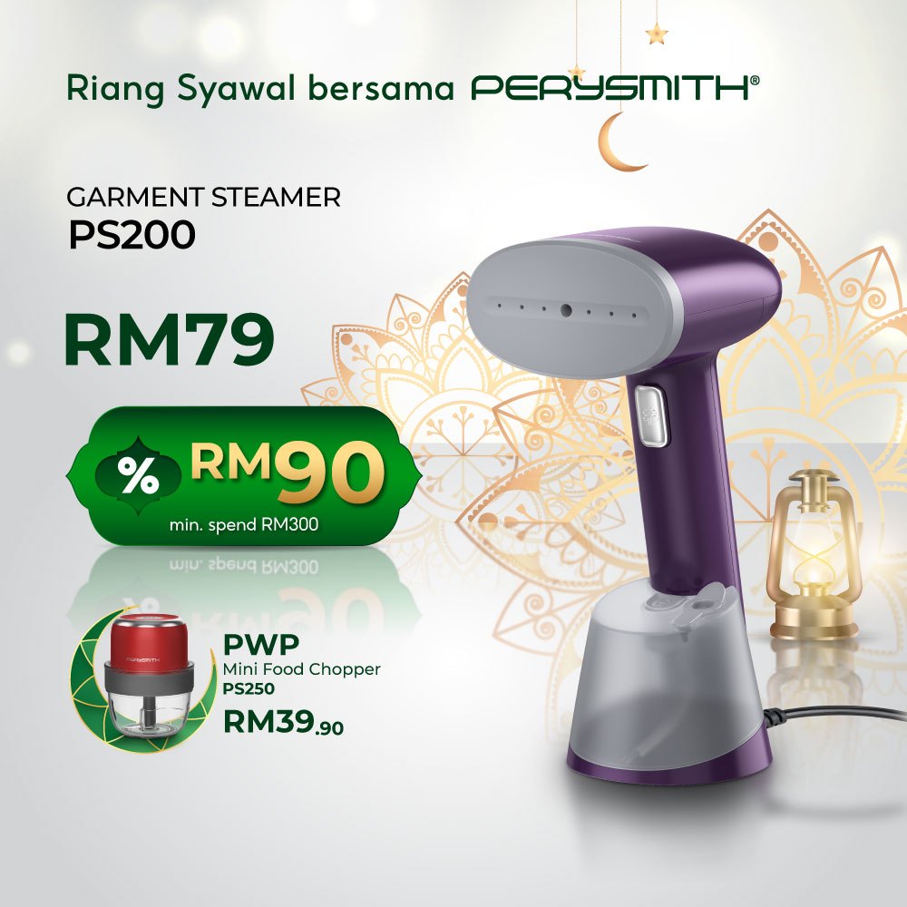 PerySmith Handheld Garment Steamer PS200 | Shopee Malaysia