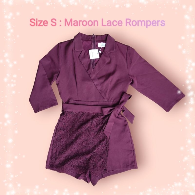 (Size S) New Woman Lace Rompers | Shopee Malaysia