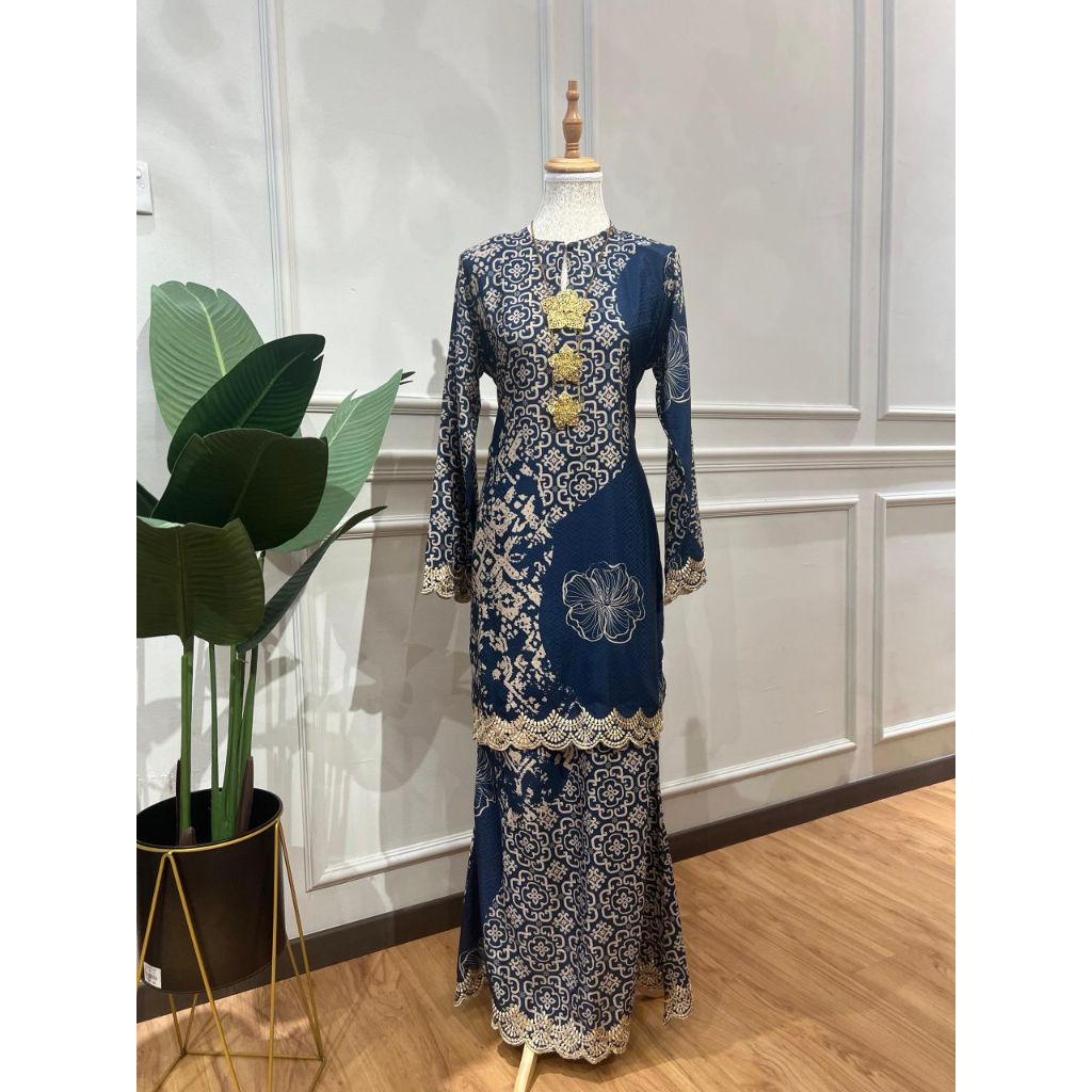 KURUNG MODEN SULAM ZAHRAA (EDISI RAYA 2024) - CORAK RANDOM | Shopee ...