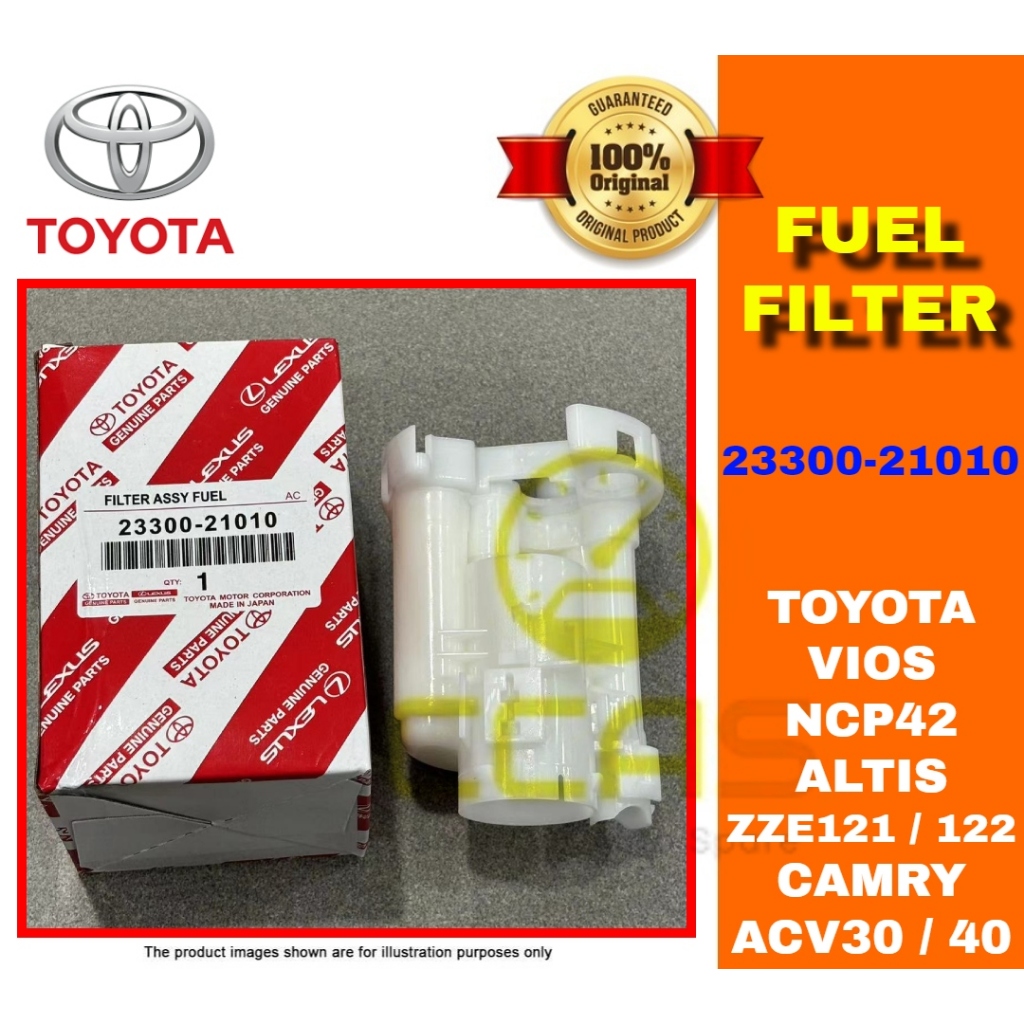 TOYOTA VIOS ALTIS CAMRY HARRIER ESTIMA ALPHARD CALDINA FUEL FILTER ASSY (23300-21010) NCP42 ...