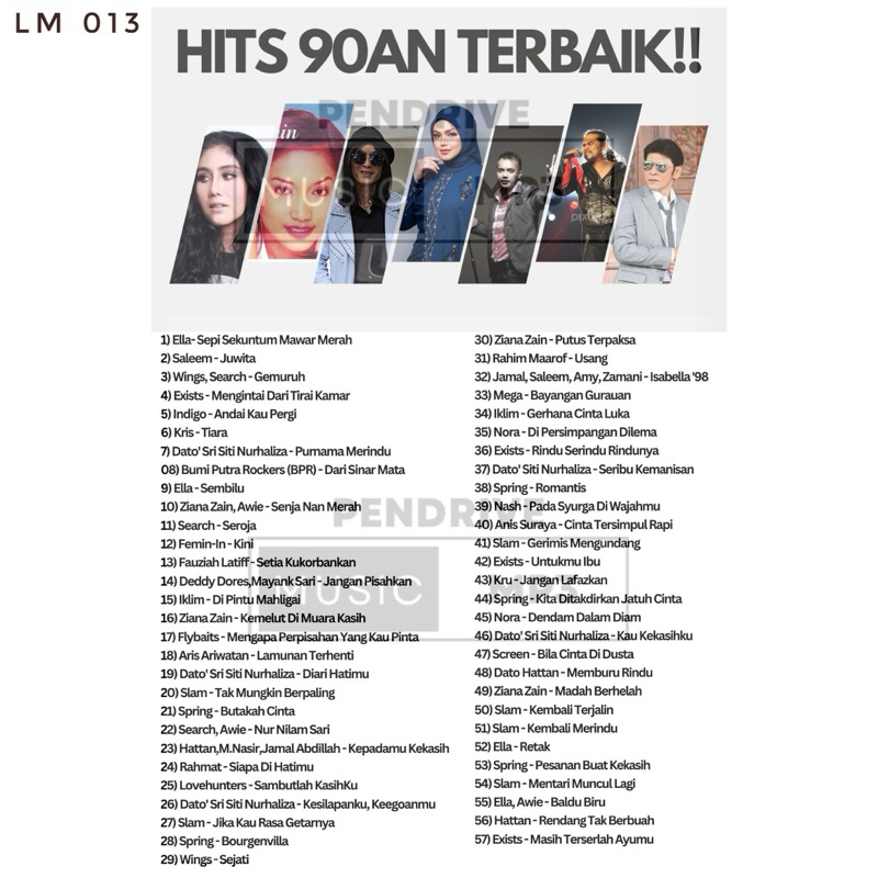 Pendrive Usb Song Hits 90an Terbaik LM013 | Shopee Malaysia