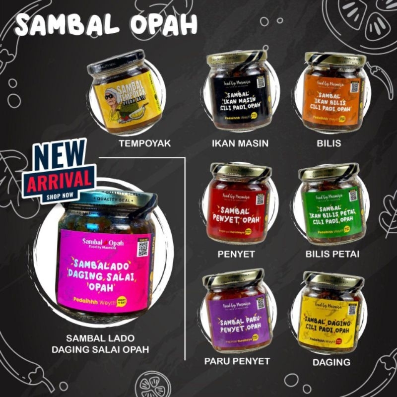 SAMBAL OPAH Food By Masmira Botol 180g | Shopee Malaysia