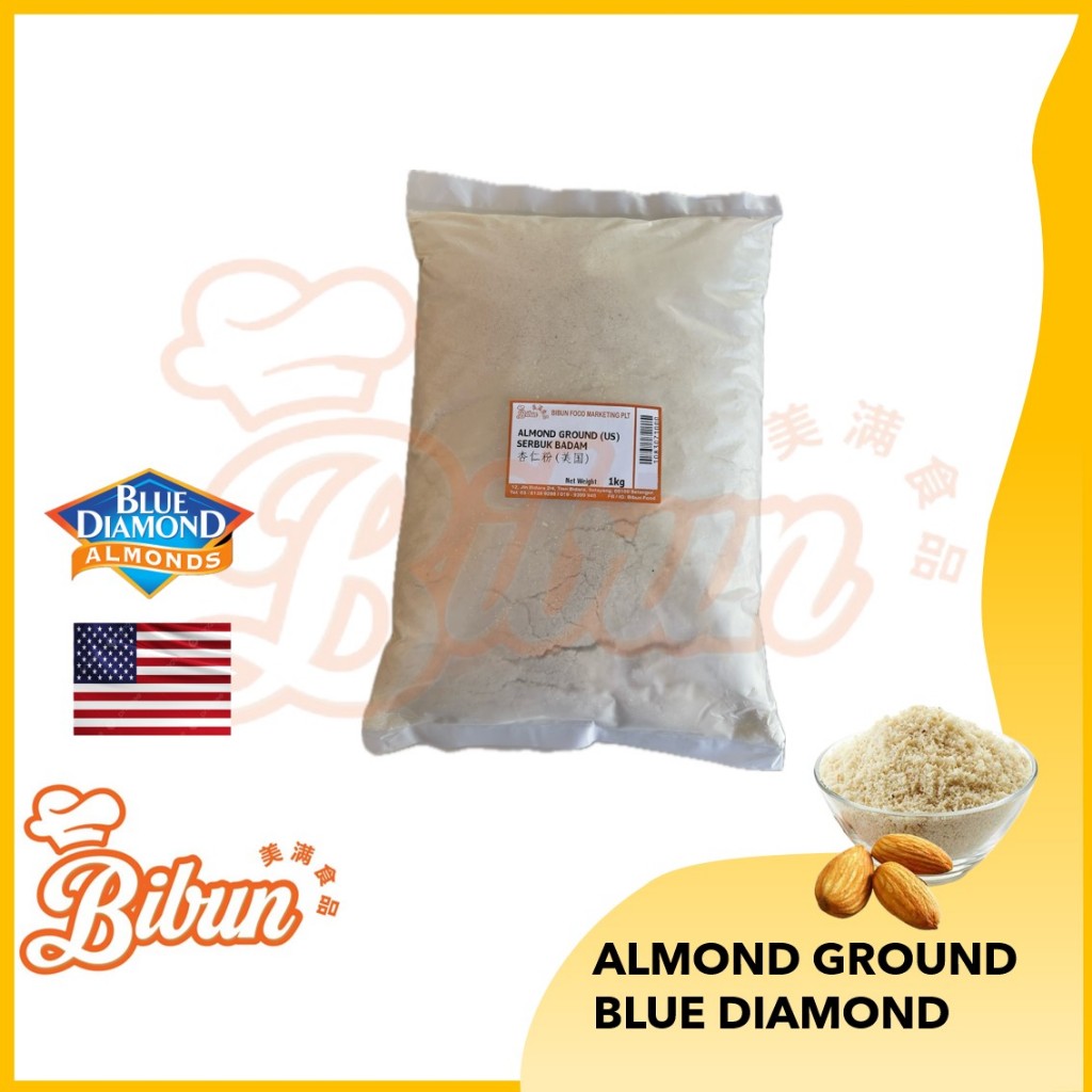 Raw Almond Ground / Almond Powder / Pure Almond Flour / Serbuk Badam ...