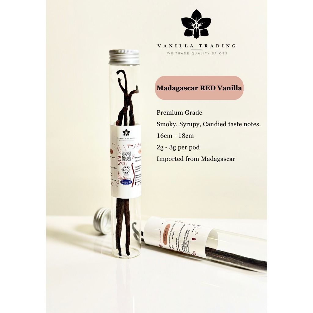 Madagascar Red Vanilla 3 Pods (Glass Tube) | Shopee Malaysia