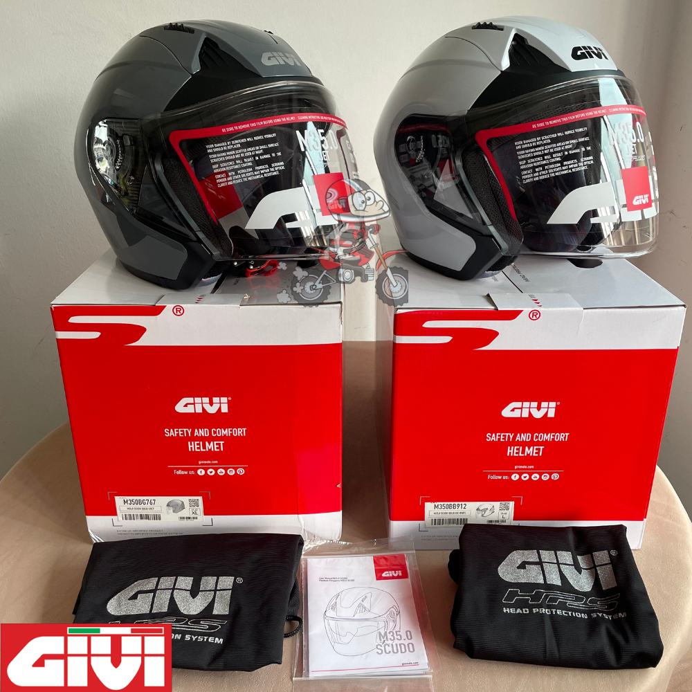 GIVI M35.0 SCUDO M350BG767 M350BB912 SOLID GREY/WHITE S/M/L/XL/2XL | Shopee Malaysia