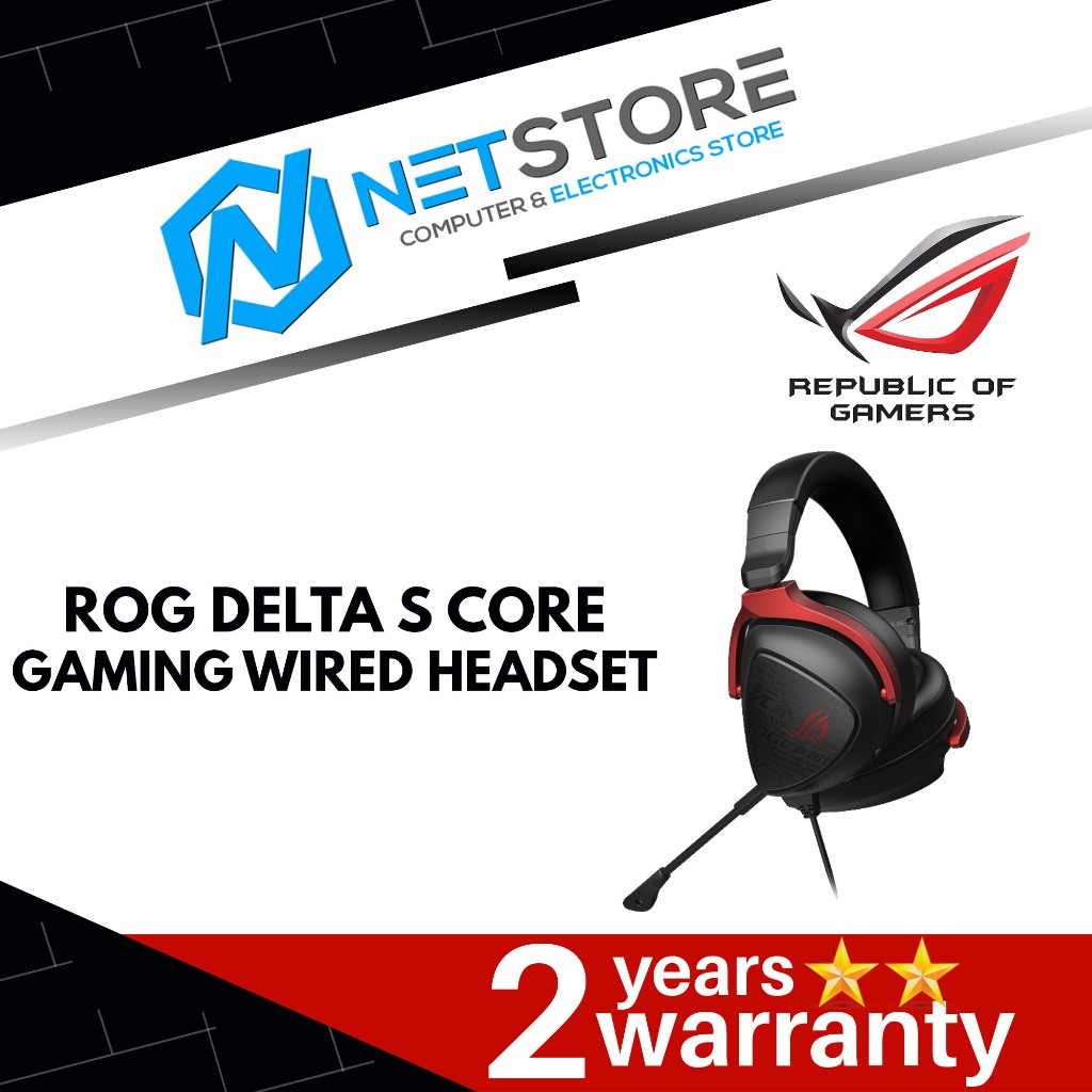 ASUS ROG DELTA S CORE GAMING WIRED HEADSET - 90YH03JC-B1UA00 | Shopee ...