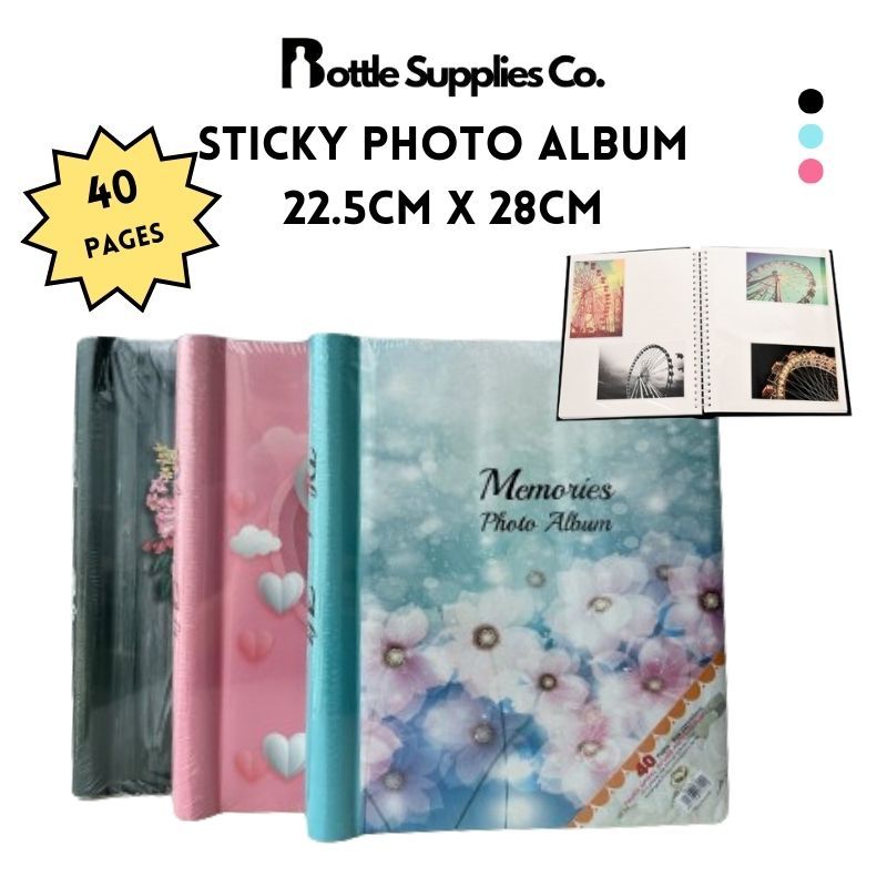 Sticky Photo Album/ Spiral Photo Album Self Stick PhotoBook Adhesive ...