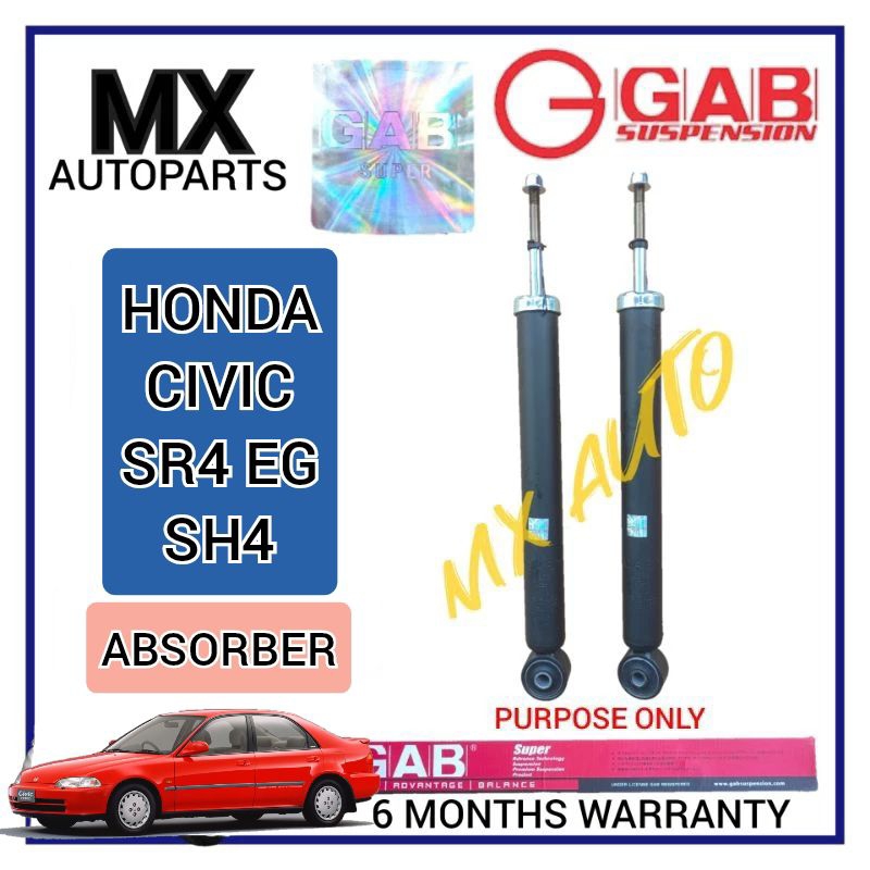 ORIGINAL SUPER PREMIUM GAB HONDA CIVIC SR4 EG SH4 ABSORBER REAR ABS RR ...