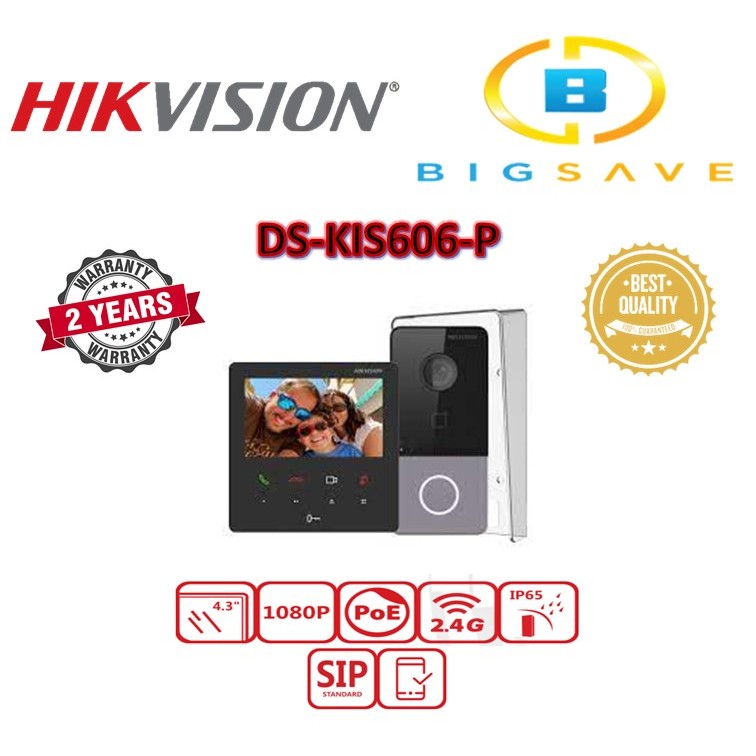 HIKVISION DS-KIS606-P IP VIDEO INTERCOM KIT | Shopee Malaysia