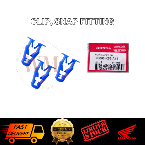 Original Honda Clip Snap Fitting (90666-K59-A11) | Shopee Malaysia