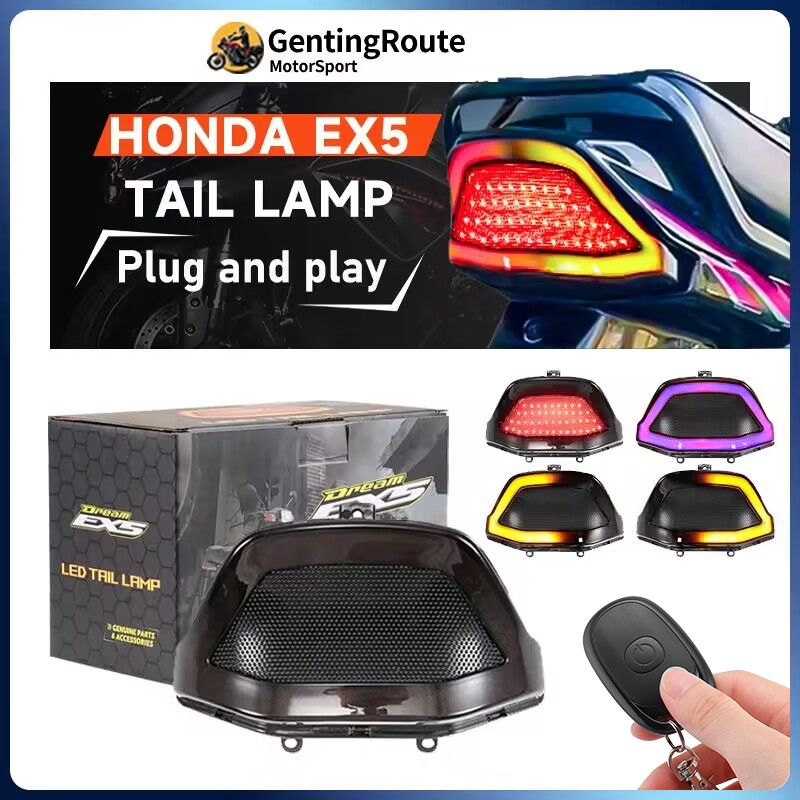 Honda Ex5 Dream Tail Light LED Smoke Rear Brake EX5 DREAM Hi Power Lamp ...