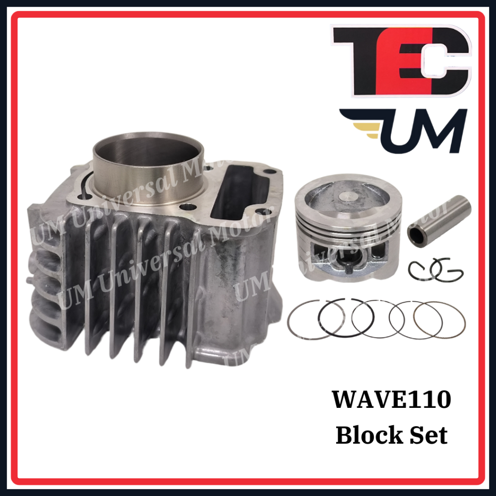 WAVE110 WAVE 110 DASH ALPHA CX DX DREAM110 DASH110 CYLINDER BLOCK SET ...