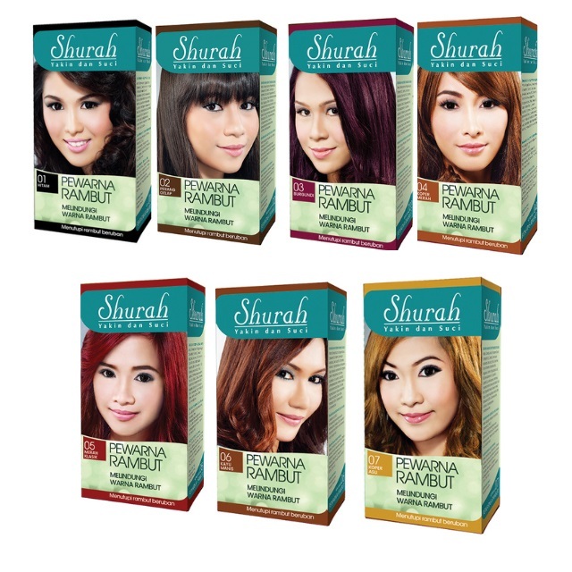Shurah Pewarna Rambut / Hair Color / Pewarna Rambut Asli / Natural ...