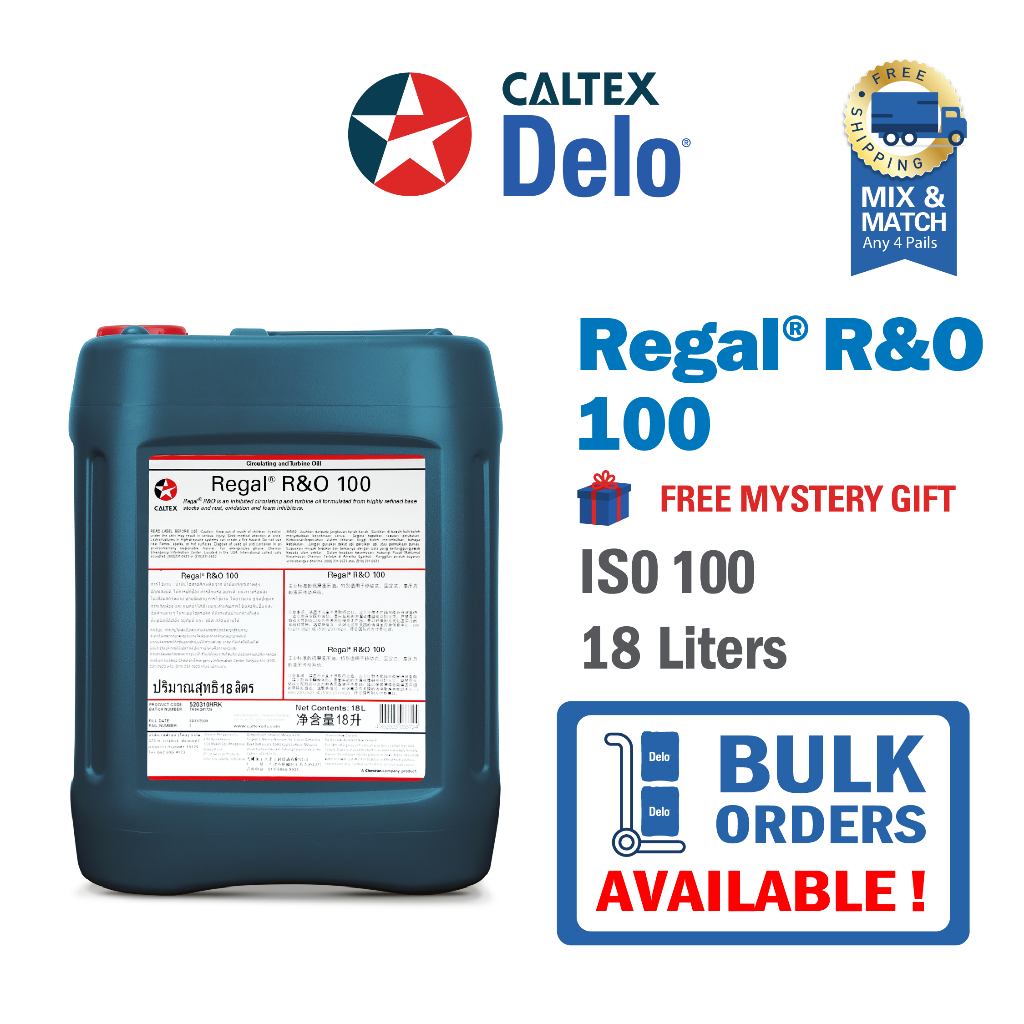 Caltex Regal R&O 100 Circulating Oil (18L) | Shopee Malaysia
