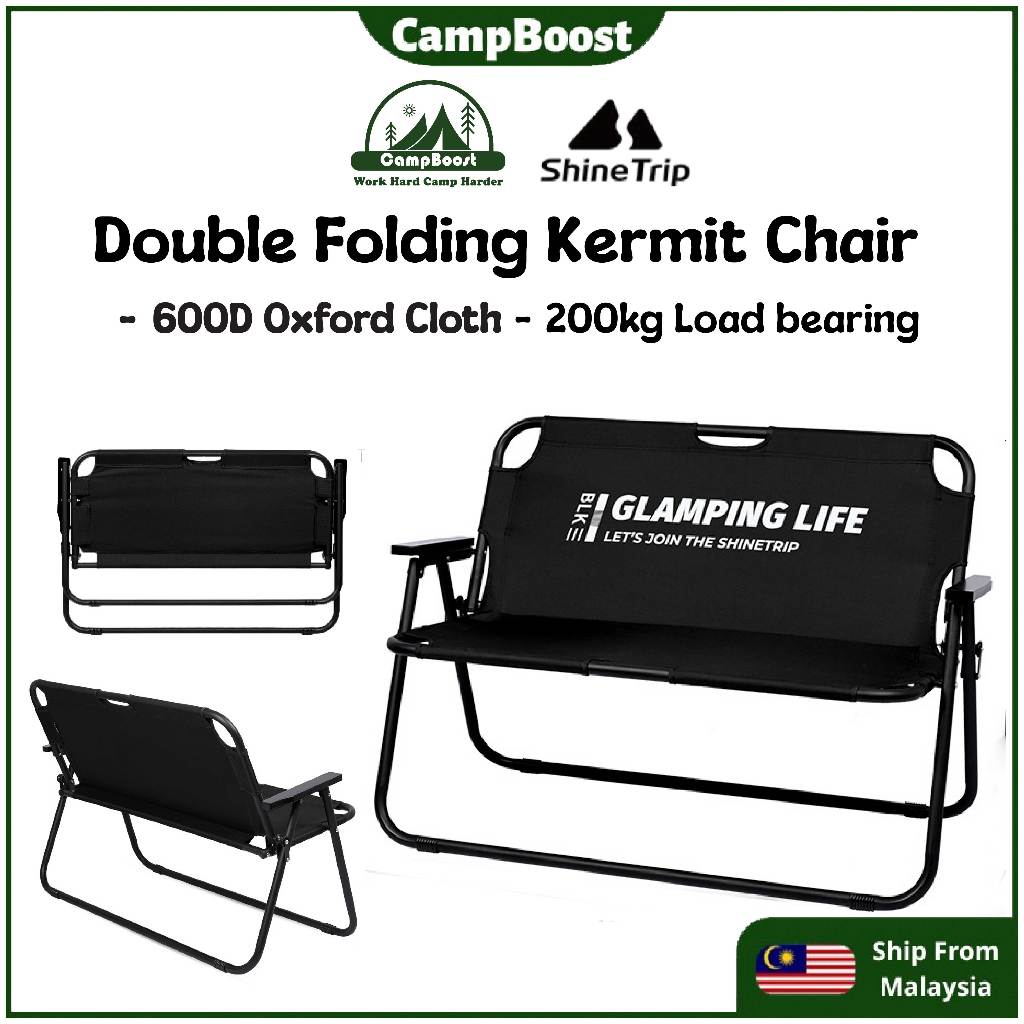 CampBoost SHINETRIP Double Folding Kermit Chair Camping Chair Foldable ...