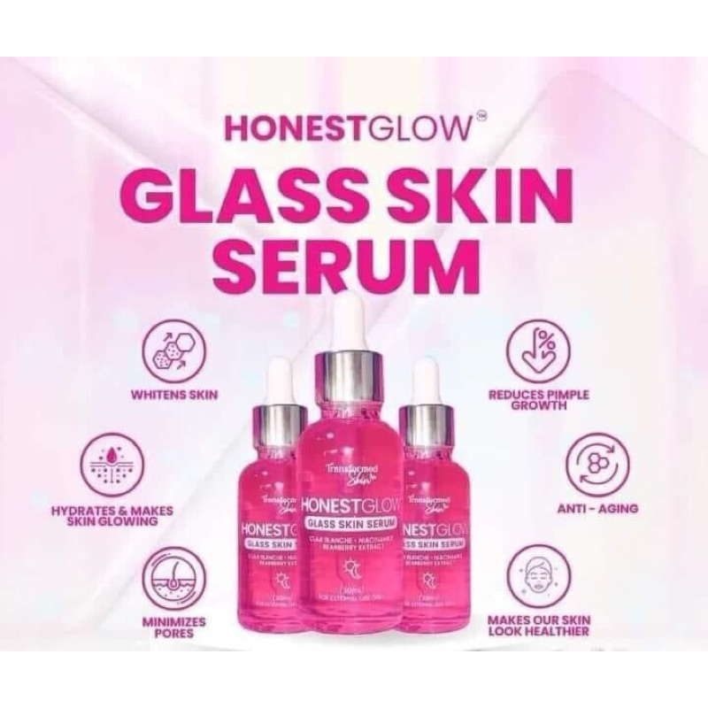 honest pink serum glass skin | Shopee Malaysia