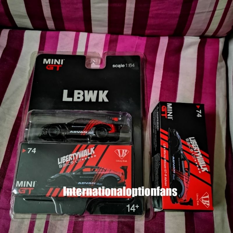 MINI GT LBWK LIBERTY WALK LB WORKS YOKOHAMA ADVAN NISSAN R35 GTR #74 | Shopee Malaysia